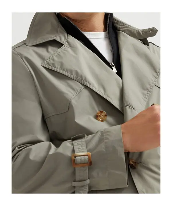Brunello Cucinelli Lightweight Water-resistant Techno Unlined Trench