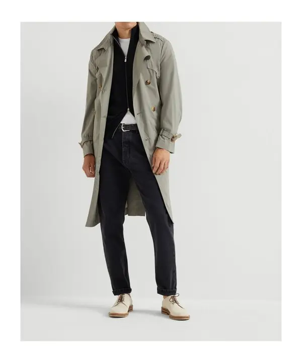 Brunello Cucinelli Lightweight Water-resistant Techno Unlined Trench