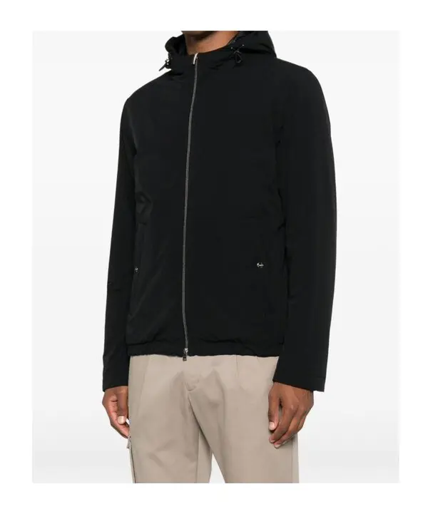 Herno Hooded Zip-fastening Down Jacket - Black