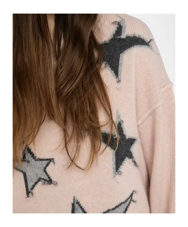 Zadig&Voltaire Markuz Star Intarsia Sweater - Pearly