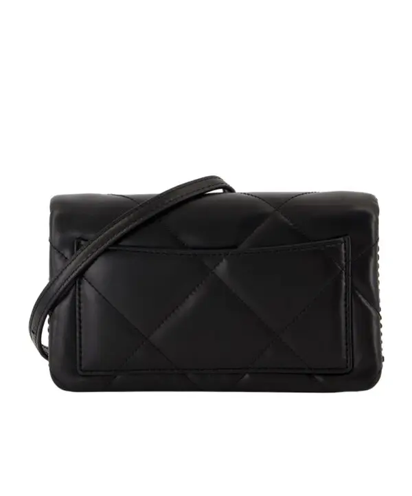 Tory Burch Kira Diamond Chain Wallet - Black