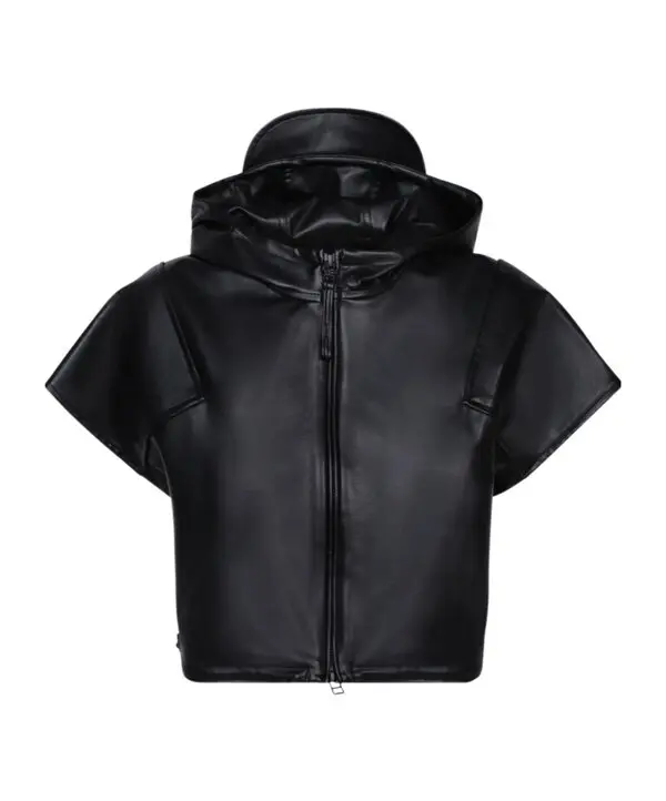 Issey Miyake Cropped Hooded Jacket - No