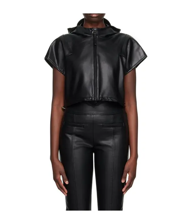 Issey Miyake Cropped Hooded Jacket - No