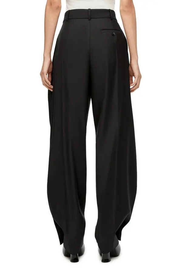 Loewe Pleated Wool Twill Trousers