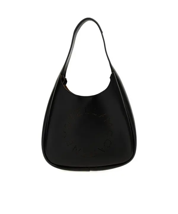 Stella McCartney Logo Perforated Hobo Bag