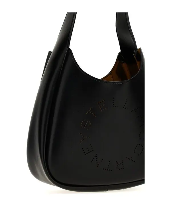 Stella McCartney Logo Perforated Hobo Bag