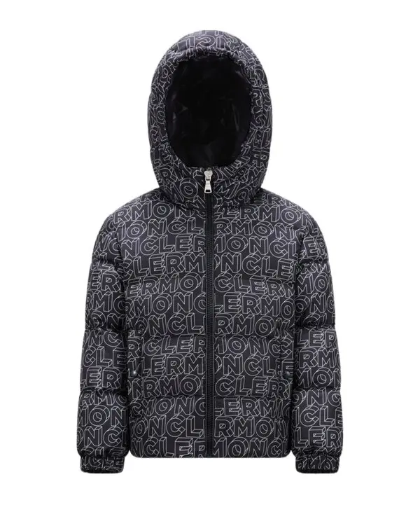 Moncler Fergus Down Jacket With Logo Print