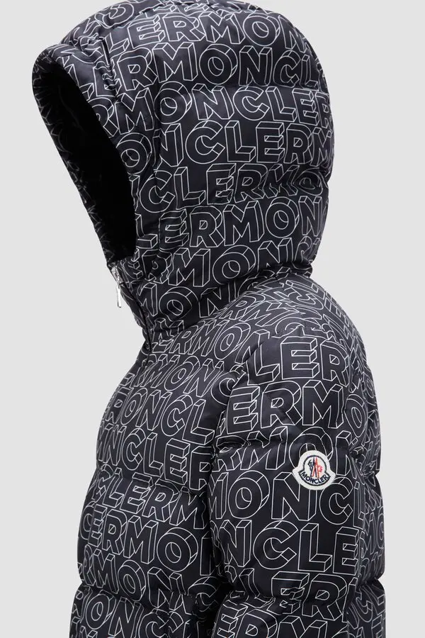Moncler Fergus Down Jacket With Logo Print