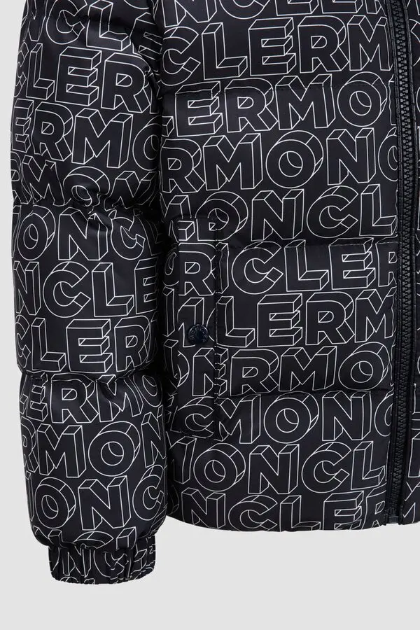 Moncler Fergus Down Jacket With Logo Print