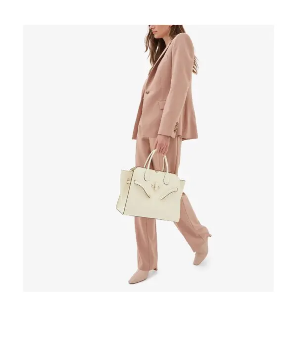 VALEXTRA Medium Milano Leather Tote Bag