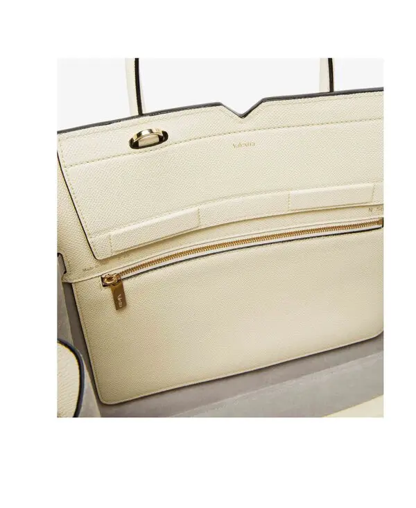 VALEXTRA Medium Milano Leather Tote Bag