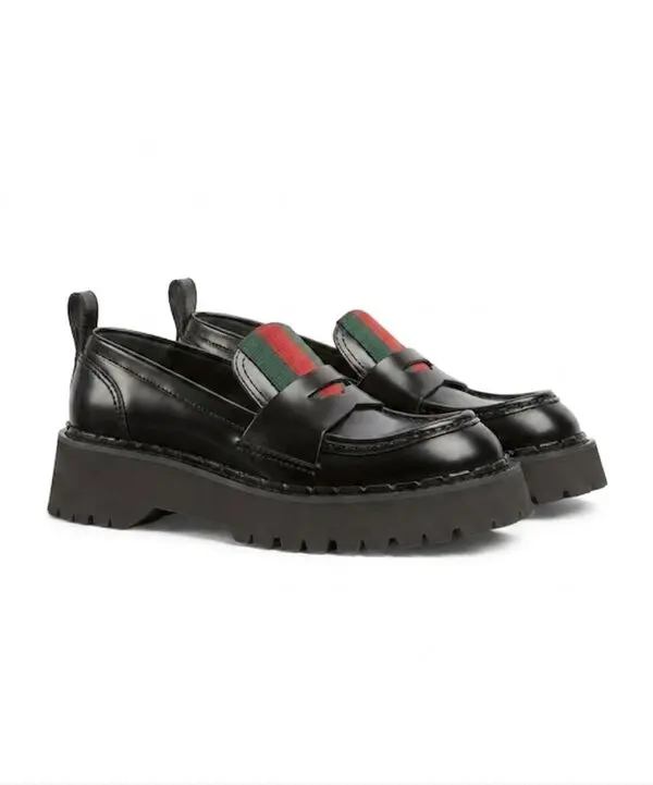 Gucci Web Detailed Loafers