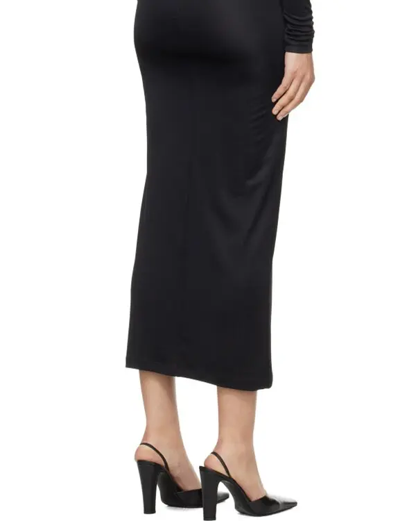 Khaite Long-sleeved Round-neck Ribbed Maxi Dress