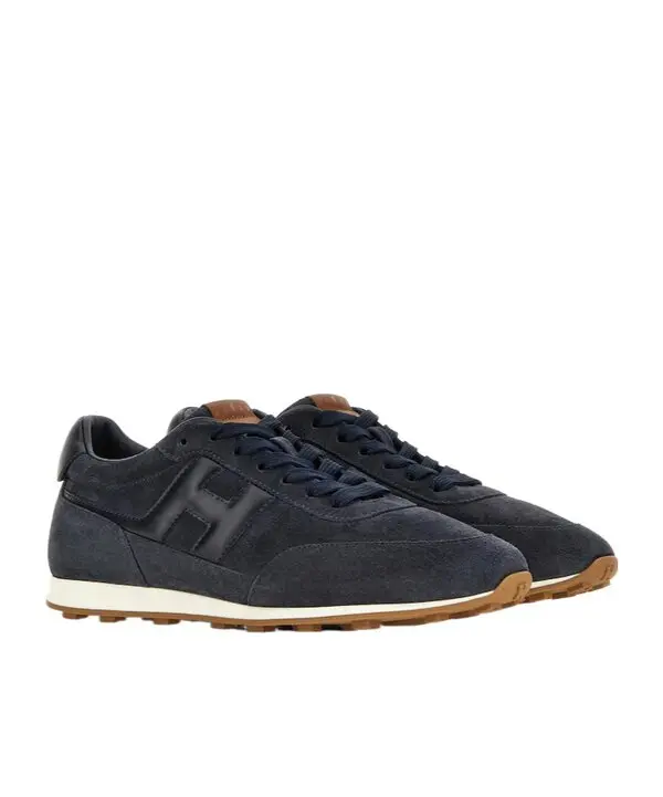 Hogan Logo Patch Lace-up Sneakers
