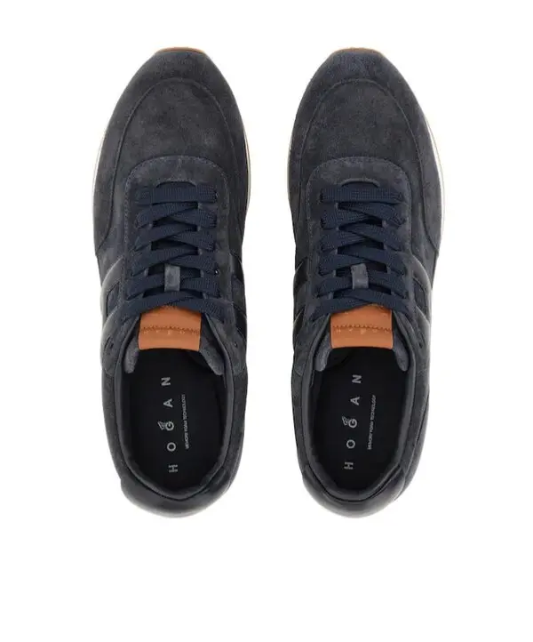 Hogan Logo Patch Lace-up Sneakers