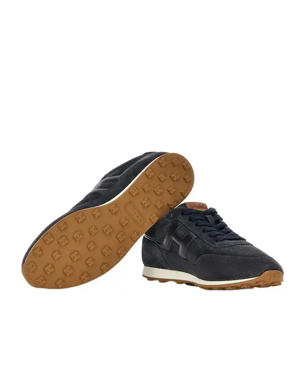 Hogan Logo Patch Lace-up Sneakers