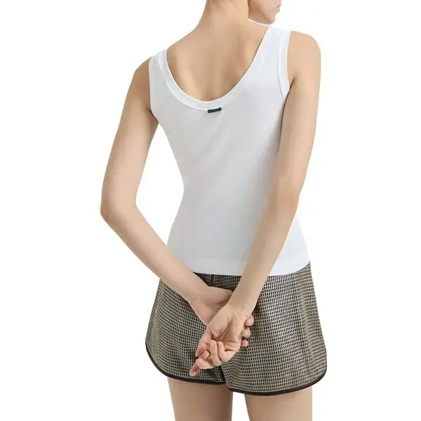 Brunello Cucinelli Sleeveless Jersey Top - White