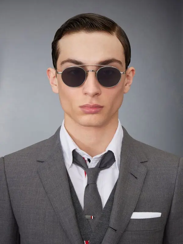 Thom Browne Round Frame Sunglasses