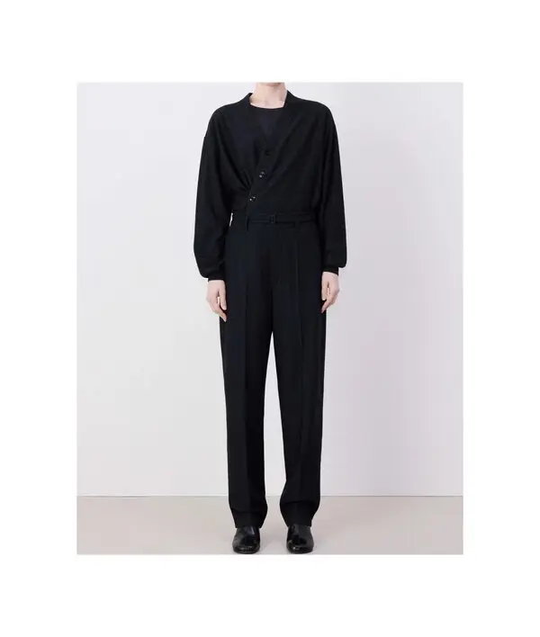 LEMAIRE Tailored Straight-leg Trousers - Black