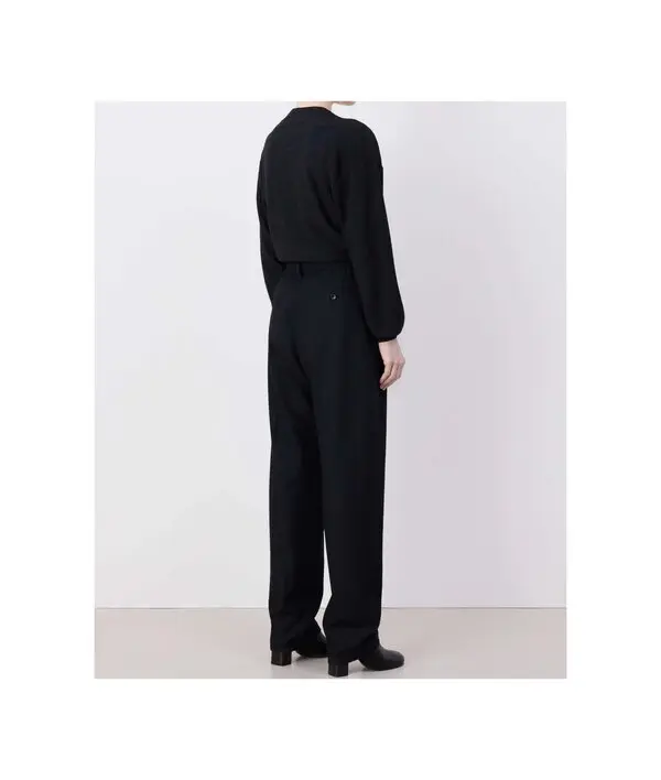 LEMAIRE Tailored Straight-leg Trousers - Black