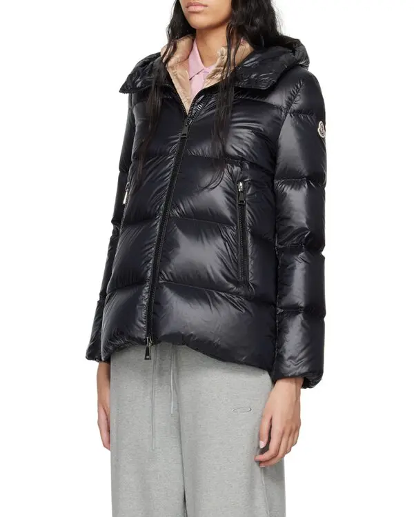 Moncler Hooded Padded Down Jacket - Black
