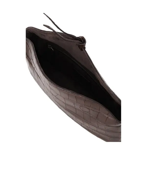 Staud Embossed Flap Shoulder Bag - Espresso