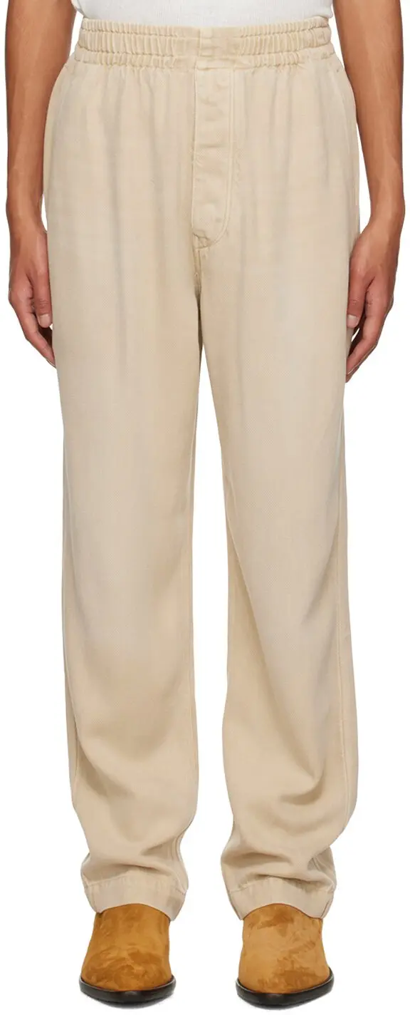Isabel Marant Étoile High Waist Straight Leg Jeans - Nude