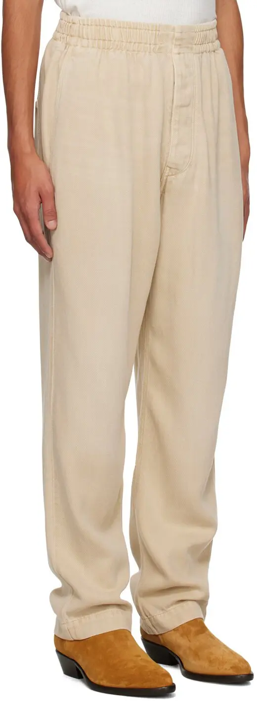 Isabel Marant Étoile High Waist Straight Leg Jeans - Nude