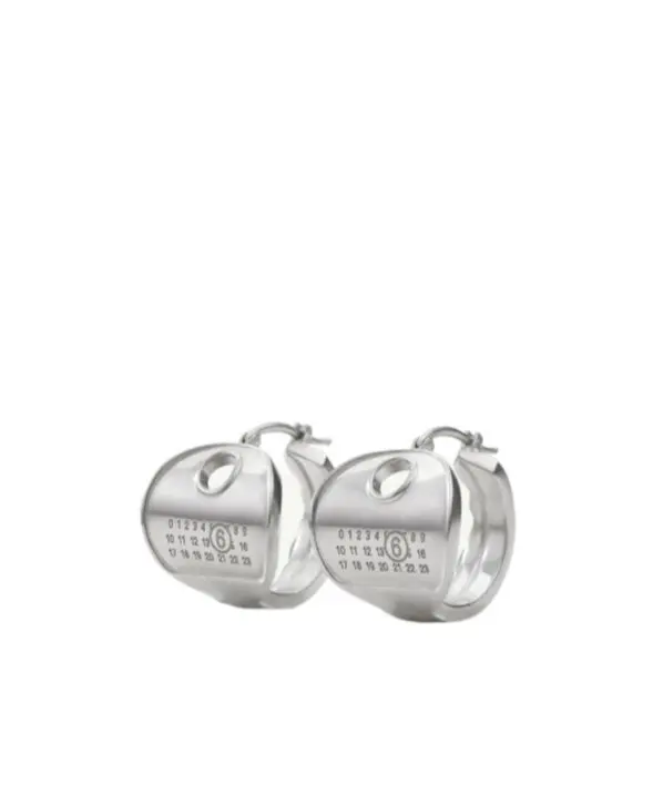 MAISON MARGIELA Engraved Logo Earrings