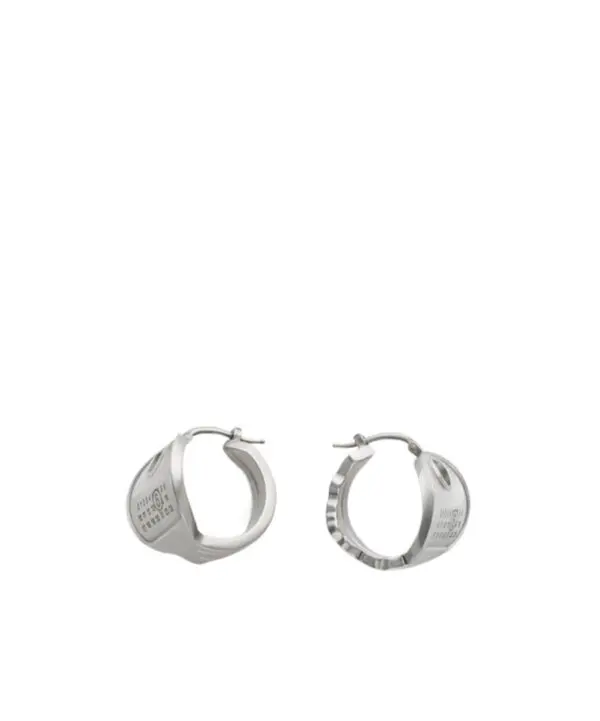 MAISON MARGIELA Engraved Logo Earrings