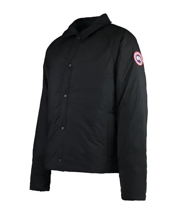 Canada Goose Long-sleeved Down Jacket With Snap Closure