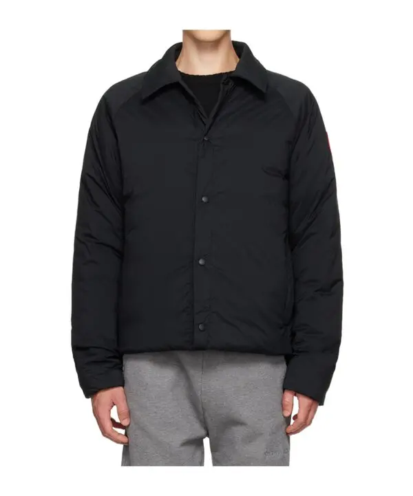 Canada Goose Long-sleeved Down Jacket With Snap Closure