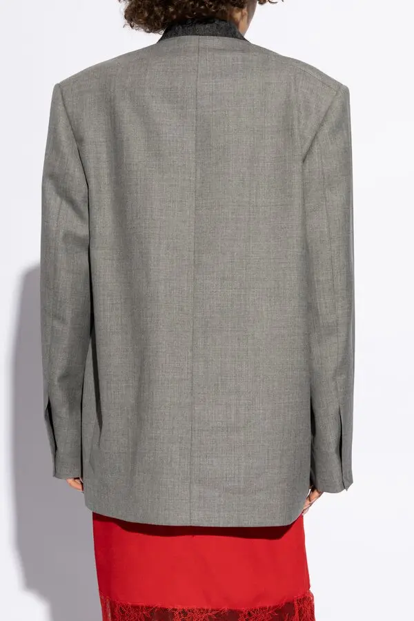 Moschino Double Breasted Loose-fit Blazer