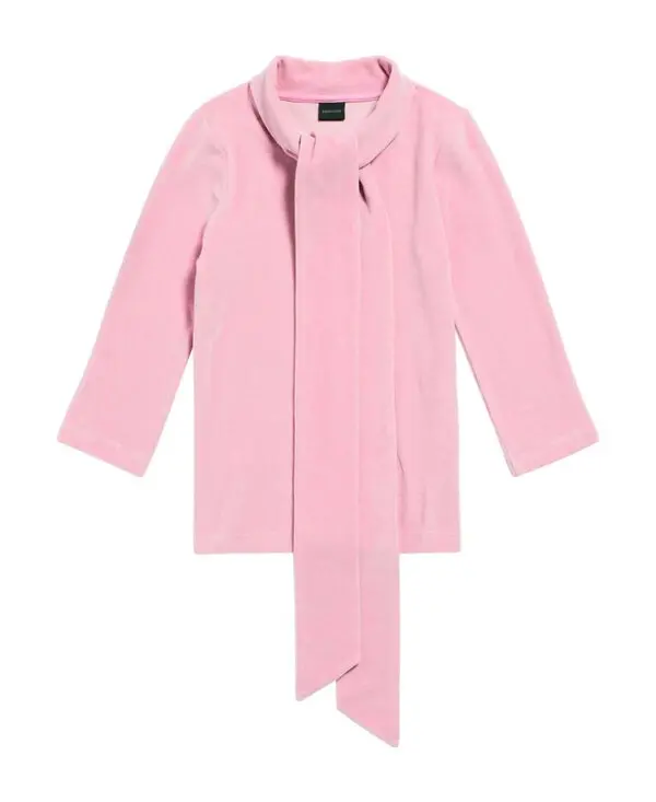 Balenciaga Long-sleeve T-shirt With Scarf Detail - Pink