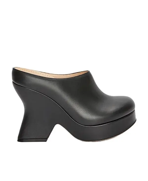Loewe Terra Wedge Clogs In Calfskin