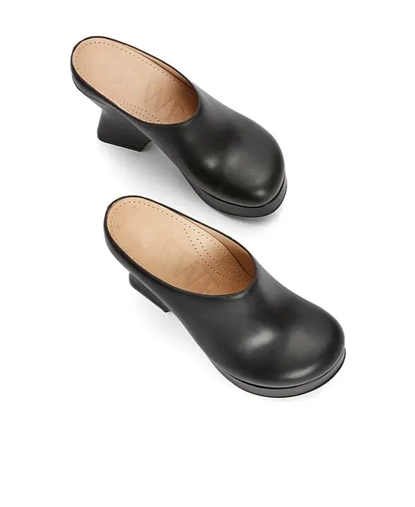 Loewe Terra Wedge Clogs In Calfskin