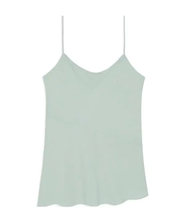 Theory Asymmetrical Hem Sleeveless Top - Green