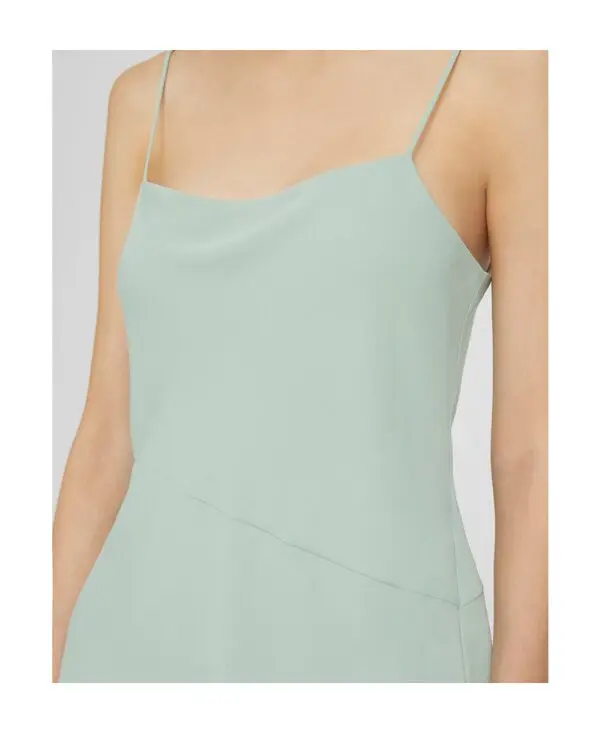 Theory Asymmetrical Hem Sleeveless Top - Green