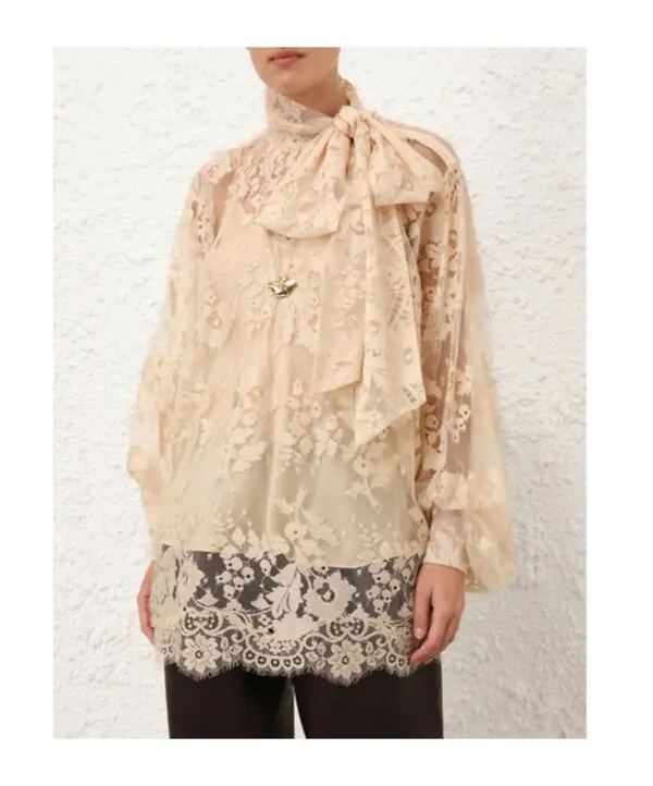 Zimmermann Illustration Lace Blouse