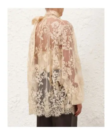 Zimmermann Illustration Lace Blouse