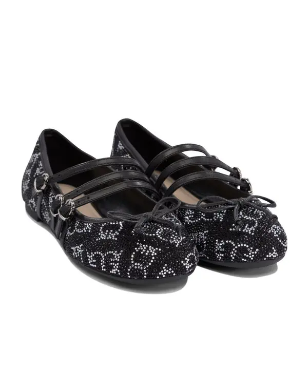 Pinko Embellished Bow Ballet Flats