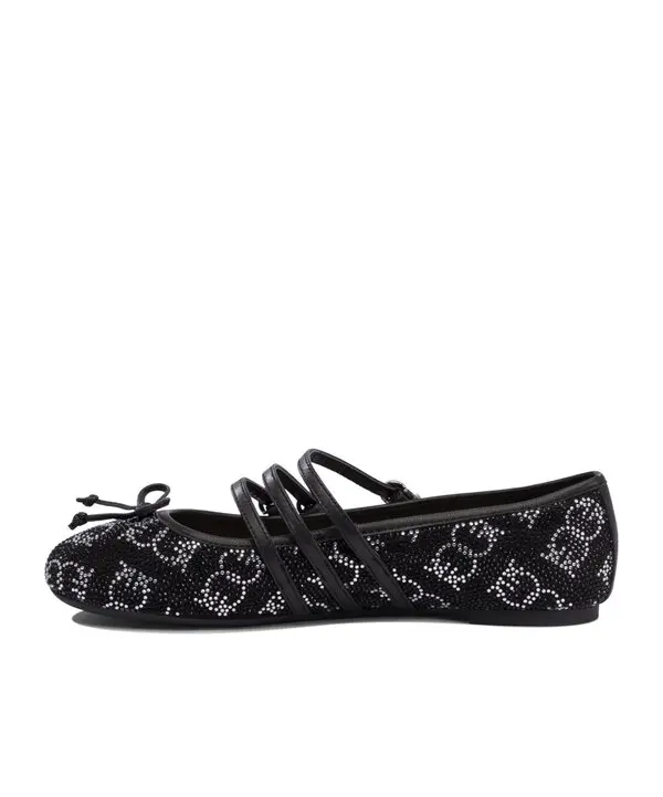Pinko Embellished Bow Ballet Flats