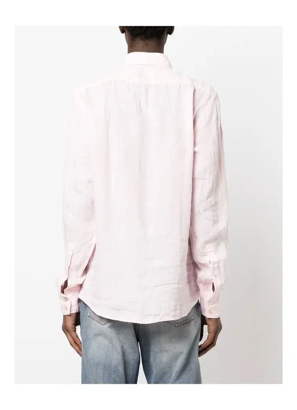 Hugo Boss Button-down Fastening Linen Shirt