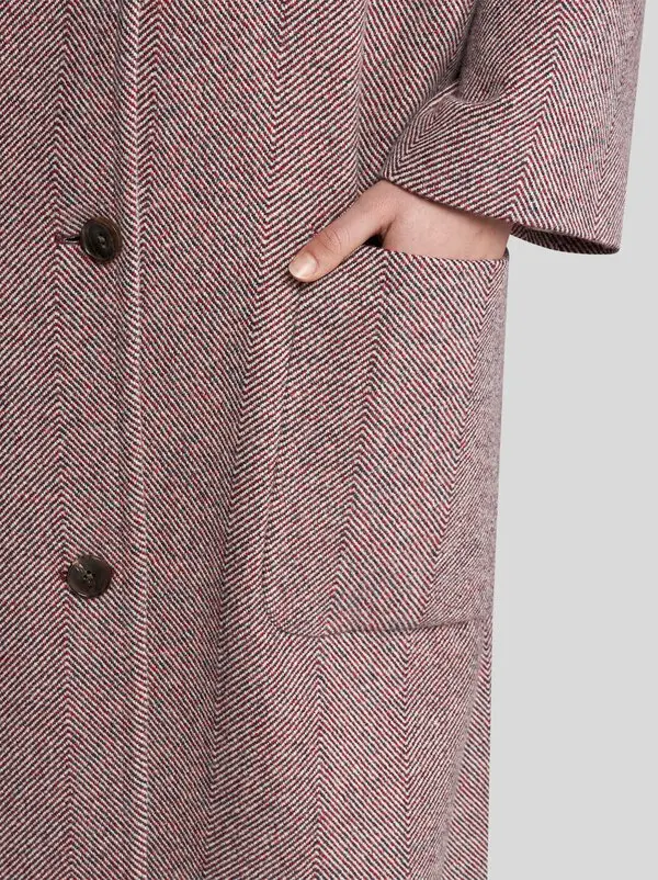 Etro Belted Drop Shoulder Coat - Brown