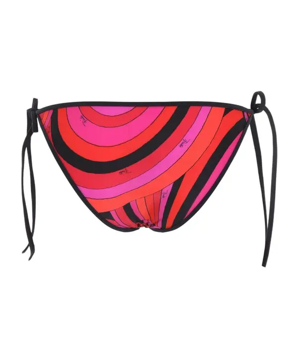 Emilio Pucci Printed Tie-side Bikini Bottoms - Black