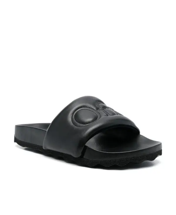 Off-White Open Toe Slip-on Sandals