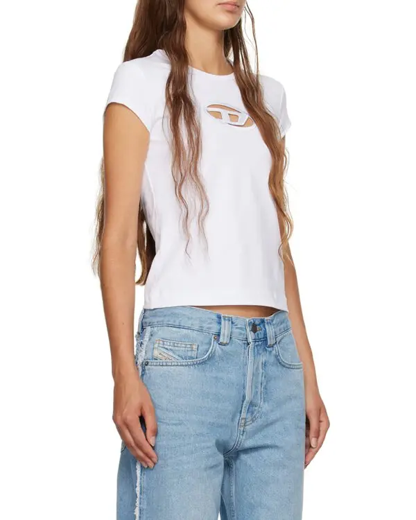 DIESEL® T-angie Cut-out T-shirt - White
