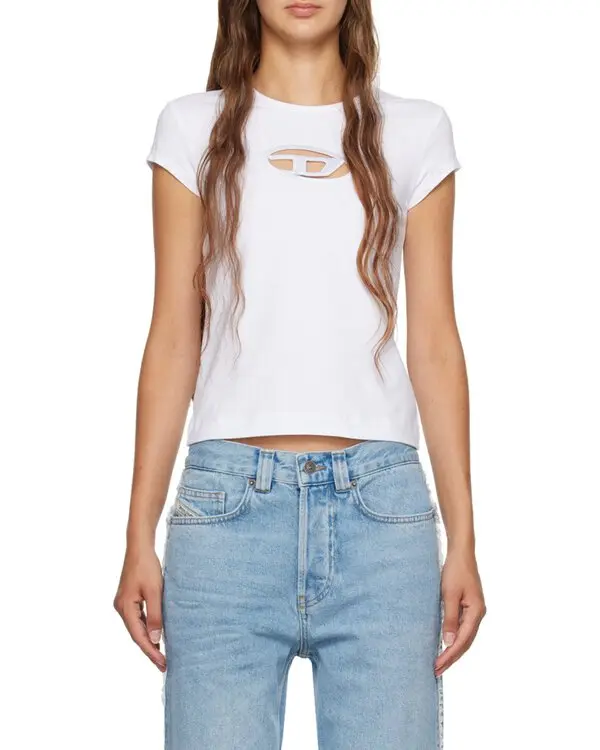DIESEL® T-angie Cut-out T-shirt - White