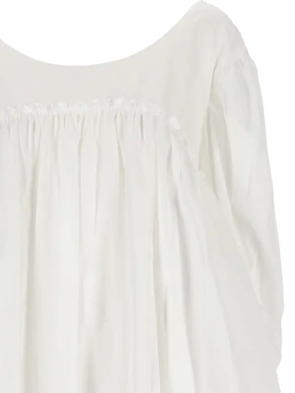 Simone Rocha Round-neck Dress With Ruffled Details