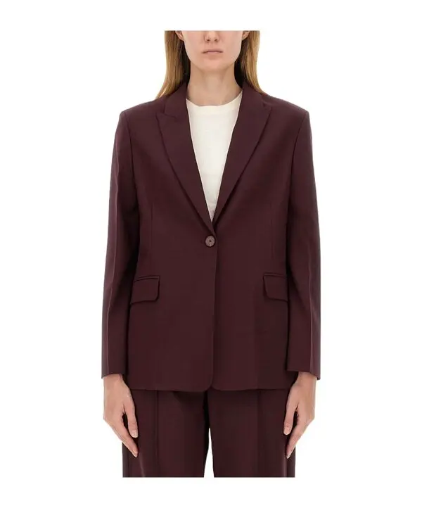 ALYSI Peak Lapel Straight Hem Blazer